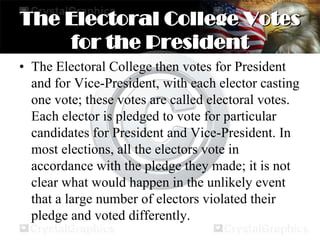 How the President of the united states elects | PPTX