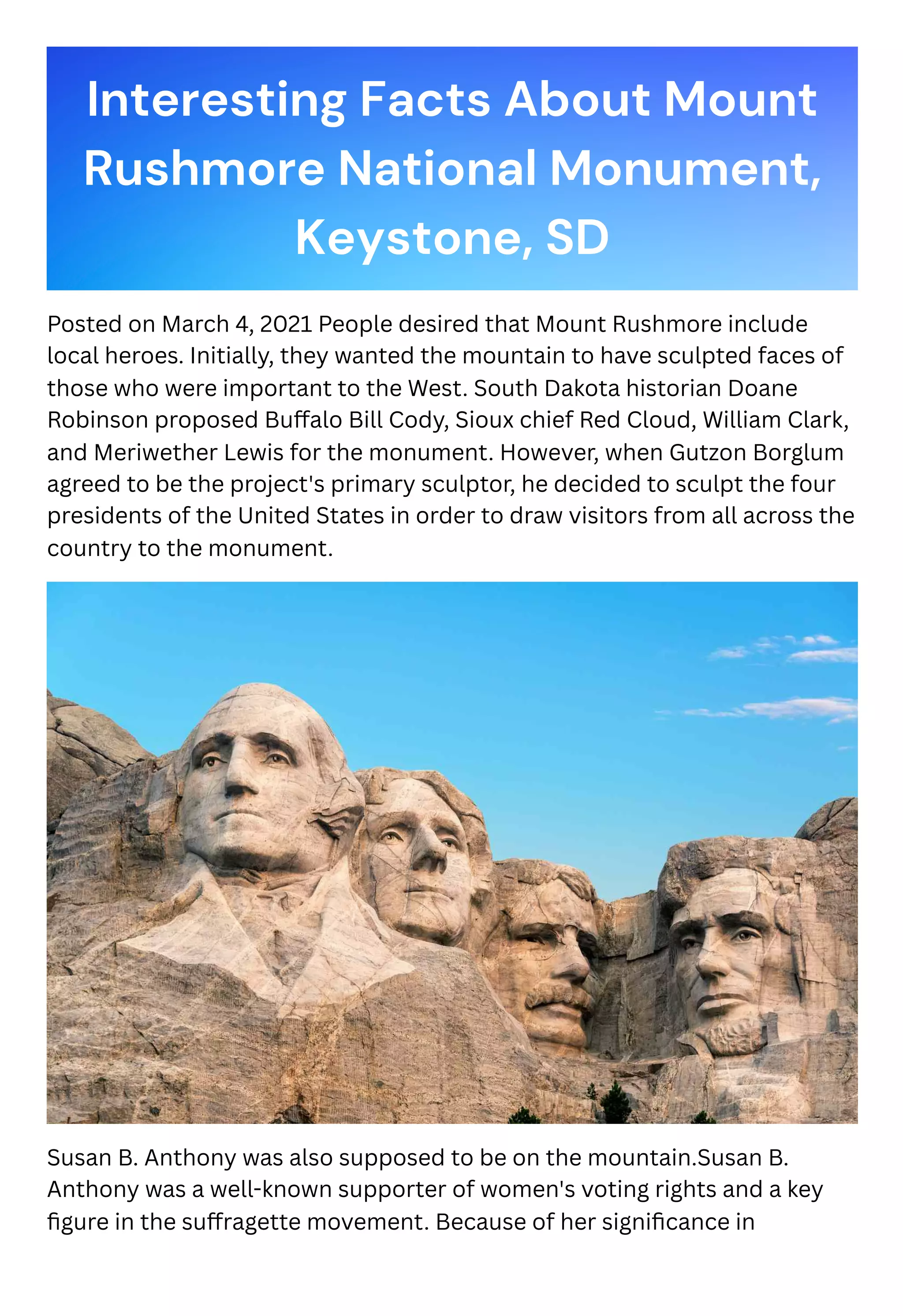 Historical Moment: President on Mount Rushmore Sporting Glasses | PDF