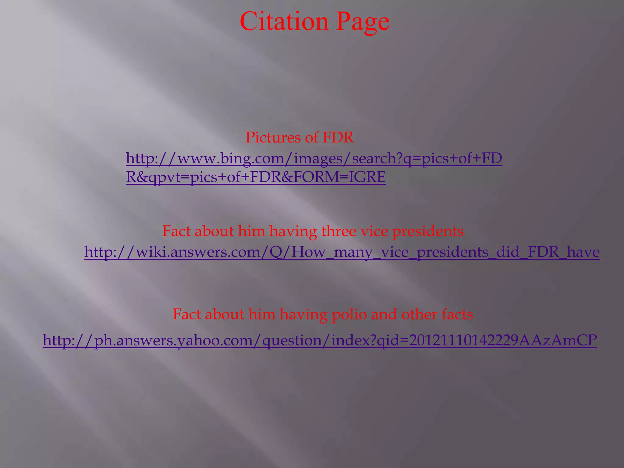 President Power Point of Franklin D. Roosevelt | PPTX