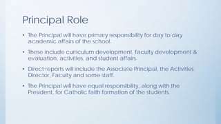 President-Principal Model Presentation | PDF