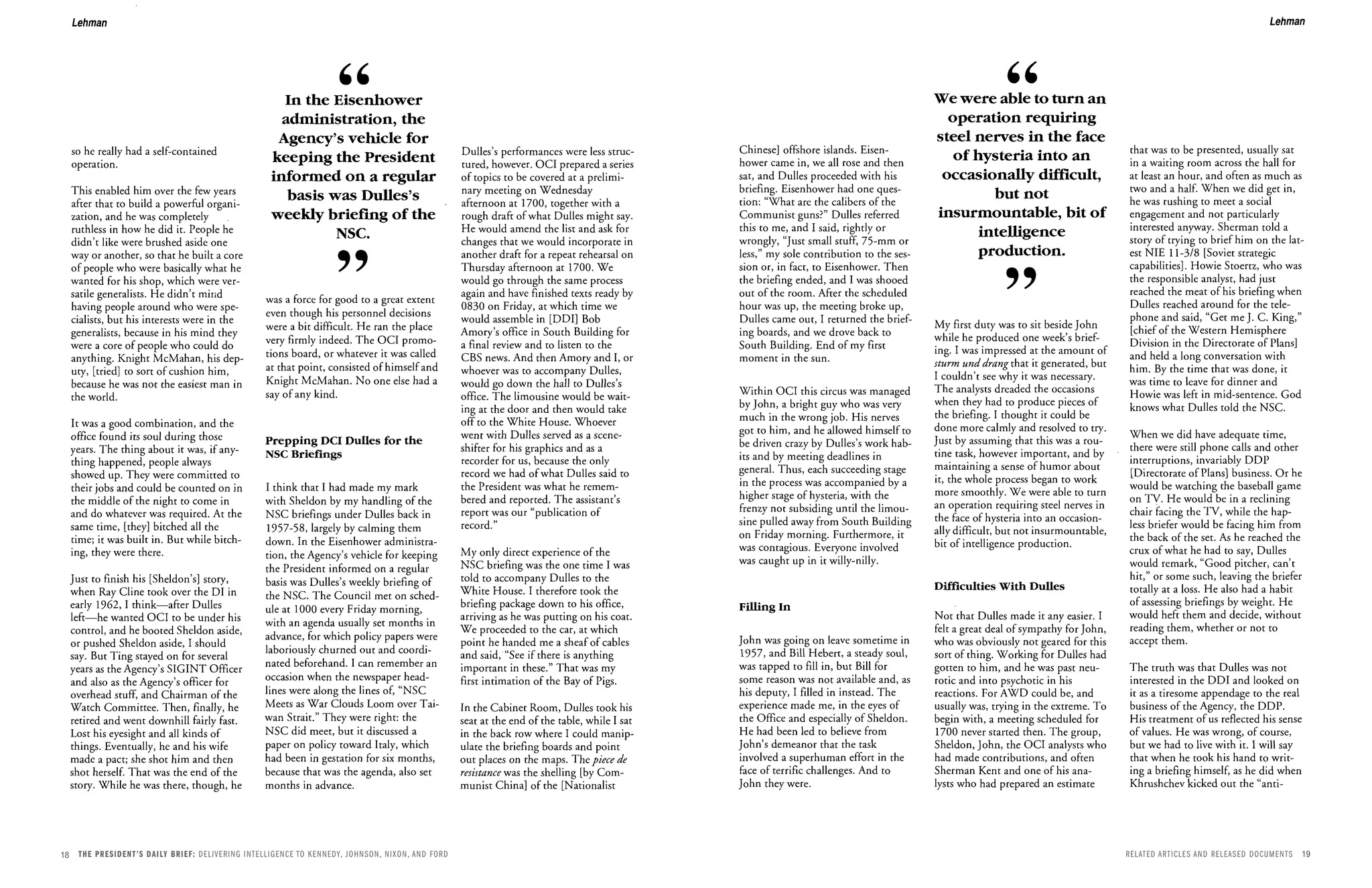 Presidents daily-brief-delivering-intelligence-to-kennedy-and-johnson | PDF