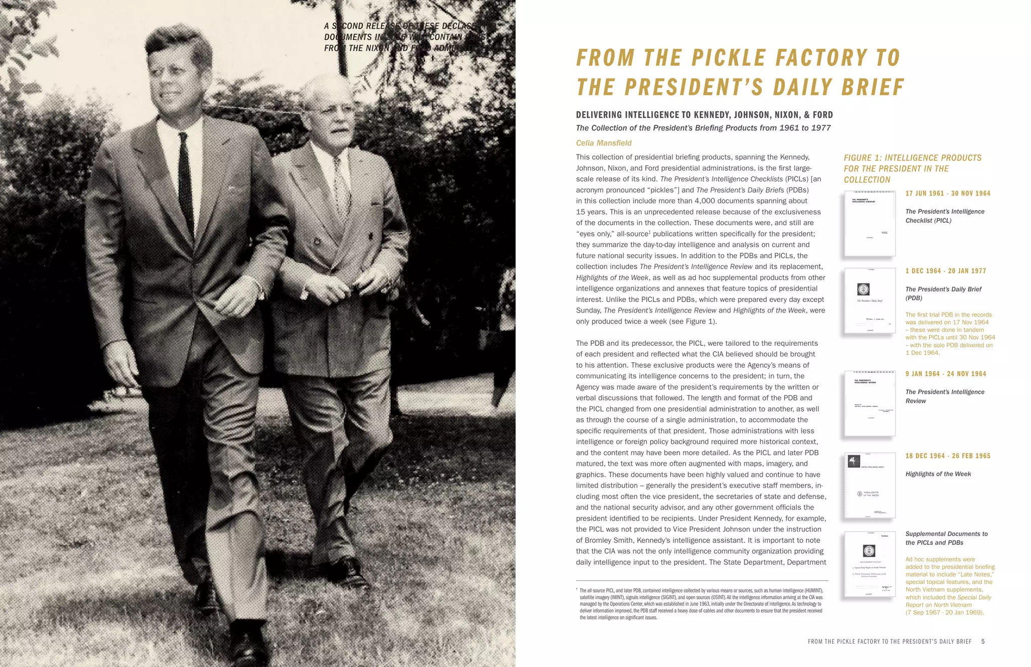 Presidents daily-brief-delivering-intelligence-to-kennedy-and-johnson | PDF