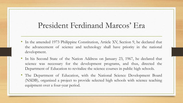 Presidents-in-the-Philippines-and-contribution-to-Science-and-Technology | PPTX | Zoos ...