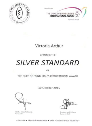 Silver Standard Duke of Edinburgh Award | PDF