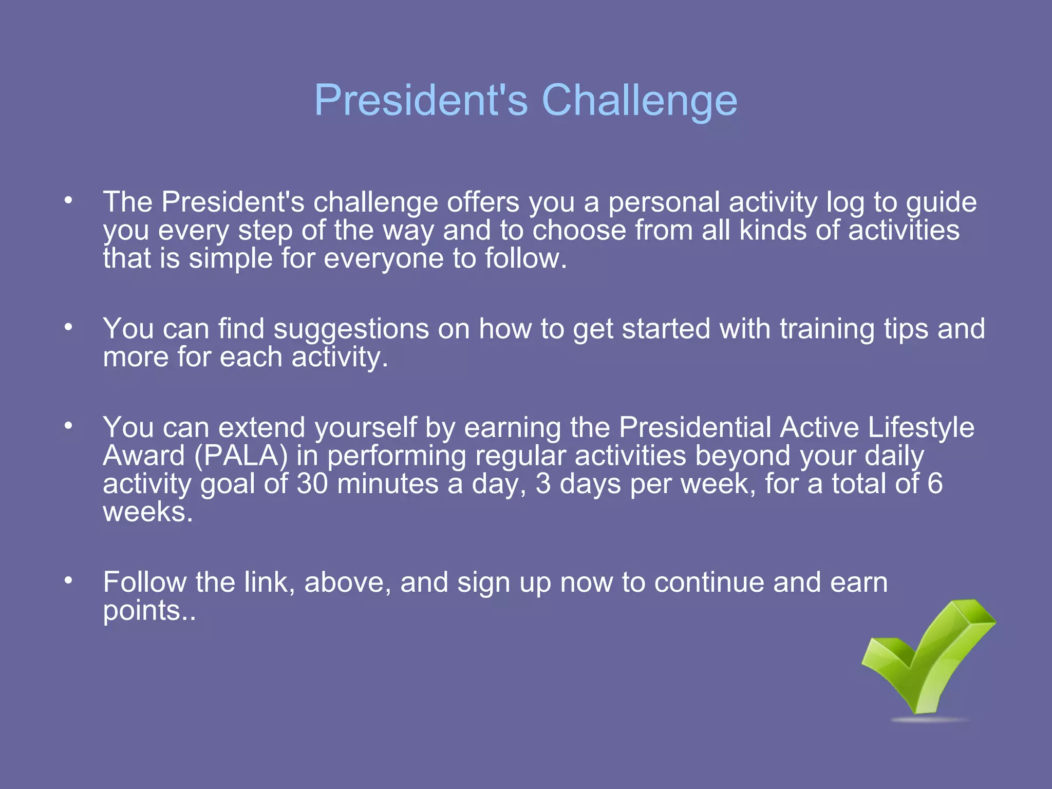 President's fitness | PPT