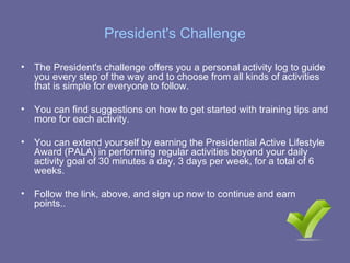 President's fitness | PPT