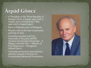 Presidents of Hungary | PPTX