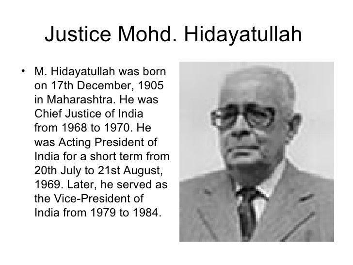 Mohammad Hidayatullah - Alchetron, The Free Social Encyclopedia