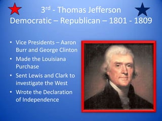 Presidents of the united states | PPTX