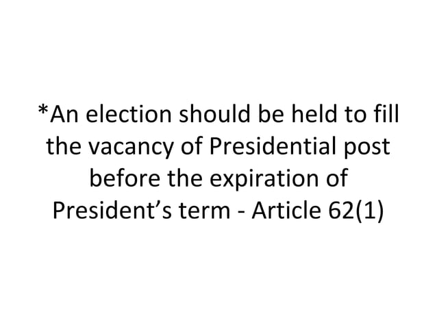 Presidents’ term of office | PPT