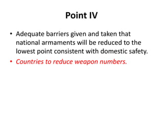 President Woodrow Wilson’s 14 point plan | PPTX