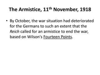 President Woodrow Wilson’s 14 point plan | PPTX