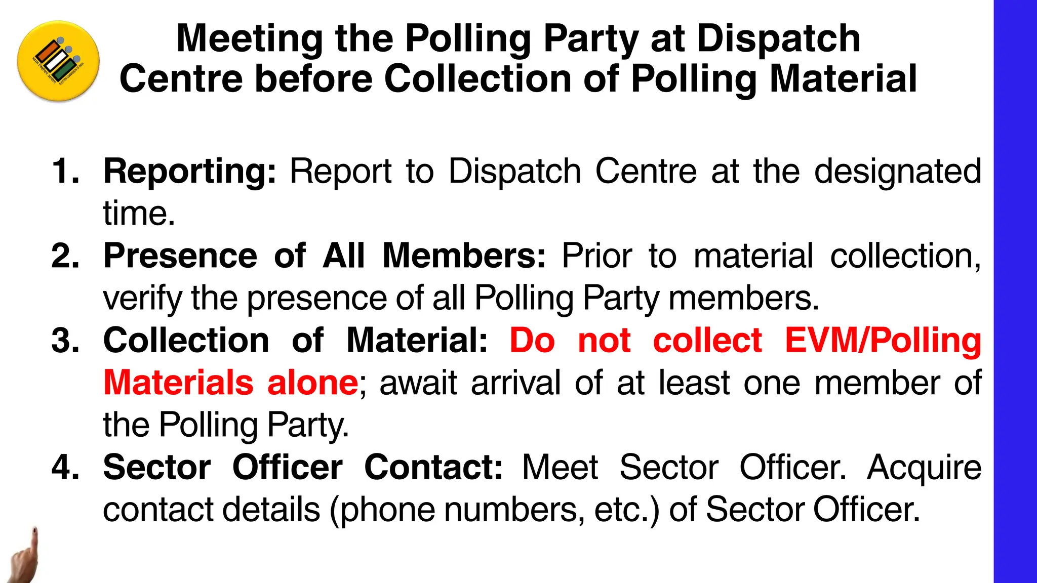 Presiding Officer Training module 2024 lok sabha elections | PPTX