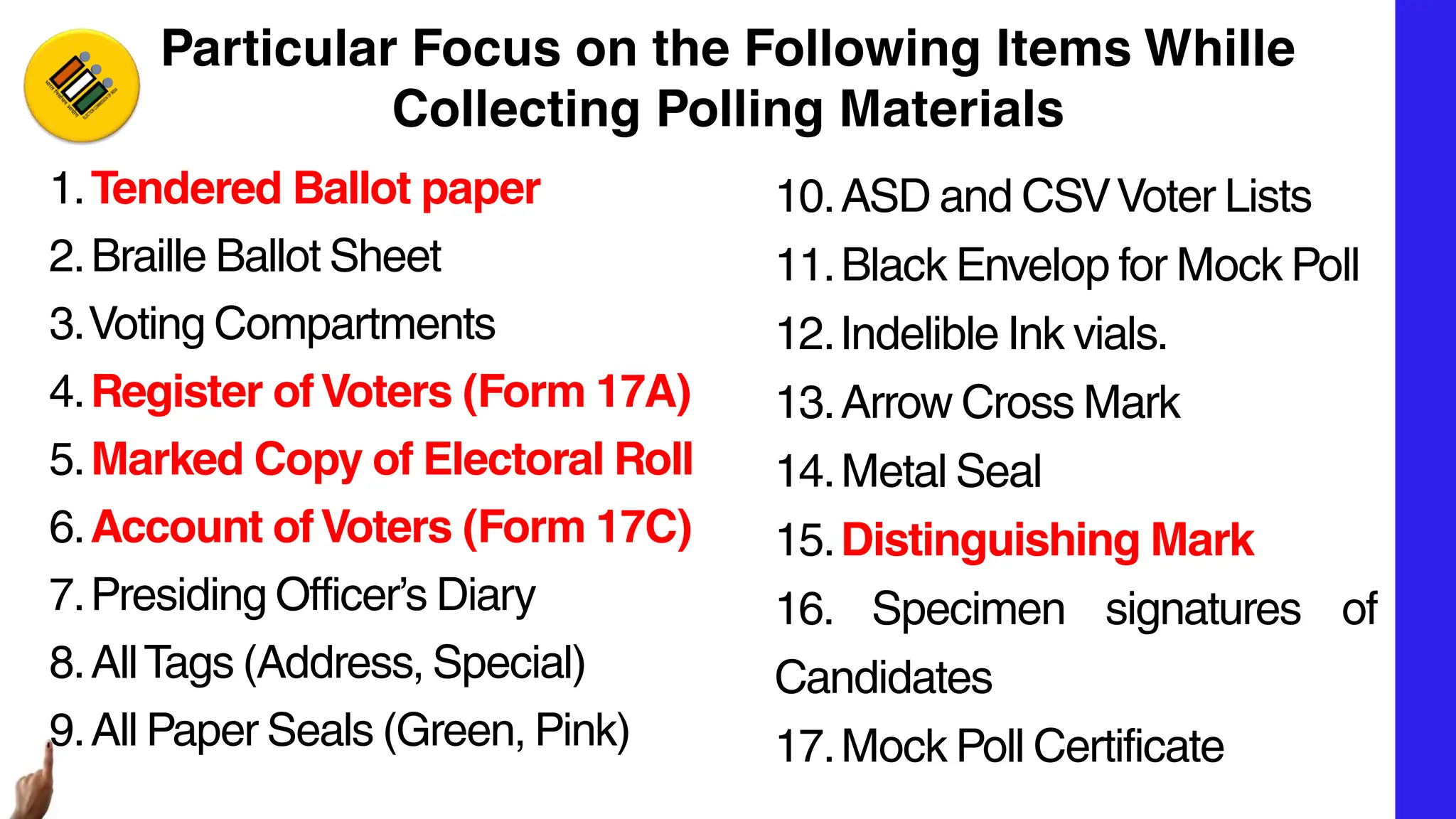 Presiding Officer Training module 2024 lok sabha elections | PPTX