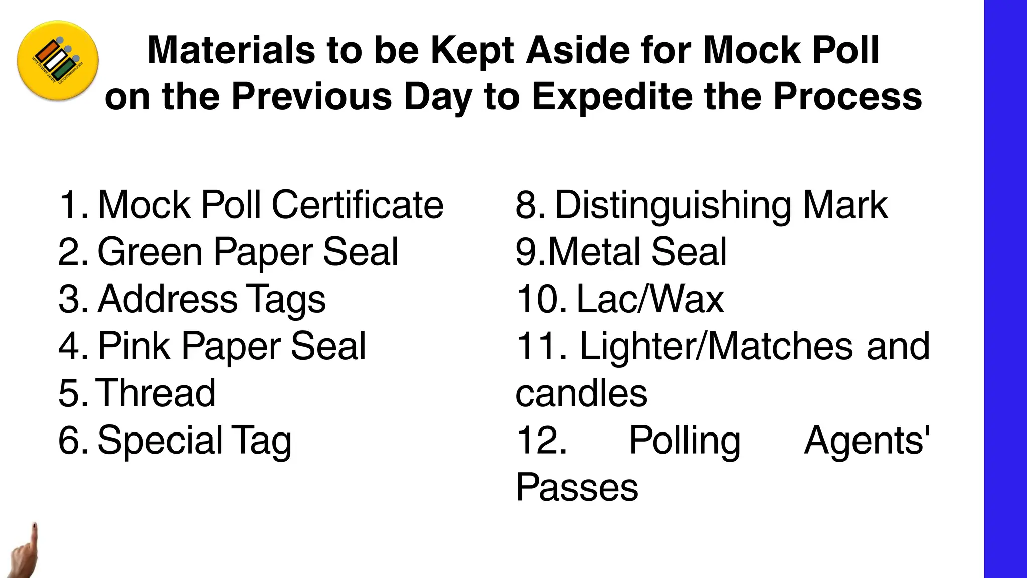 Presiding Officer Training module 2024 lok sabha elections | PPTX