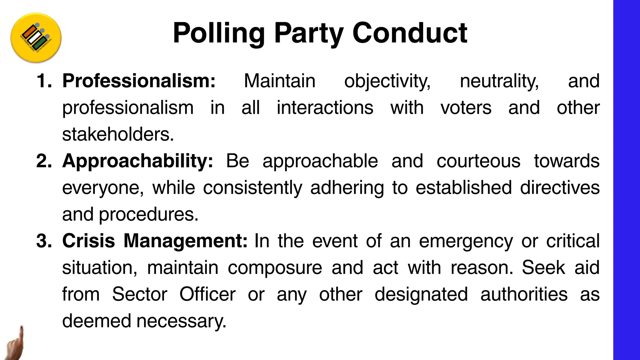 Presiding Officer Training module 2024 lok sabha elections | PPTX