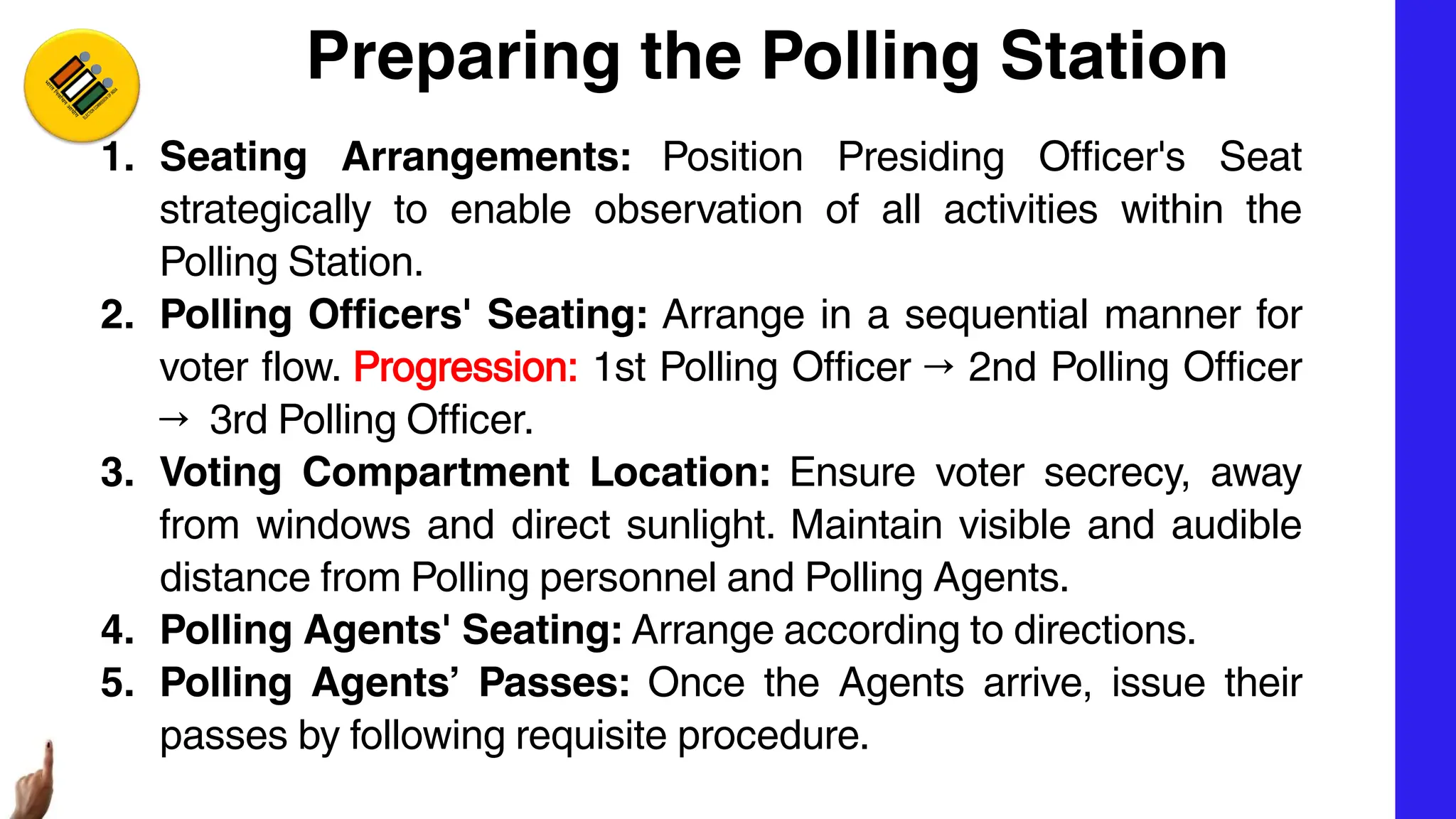 Presiding Officer Training module 2024 lok sabha elections | PPTX