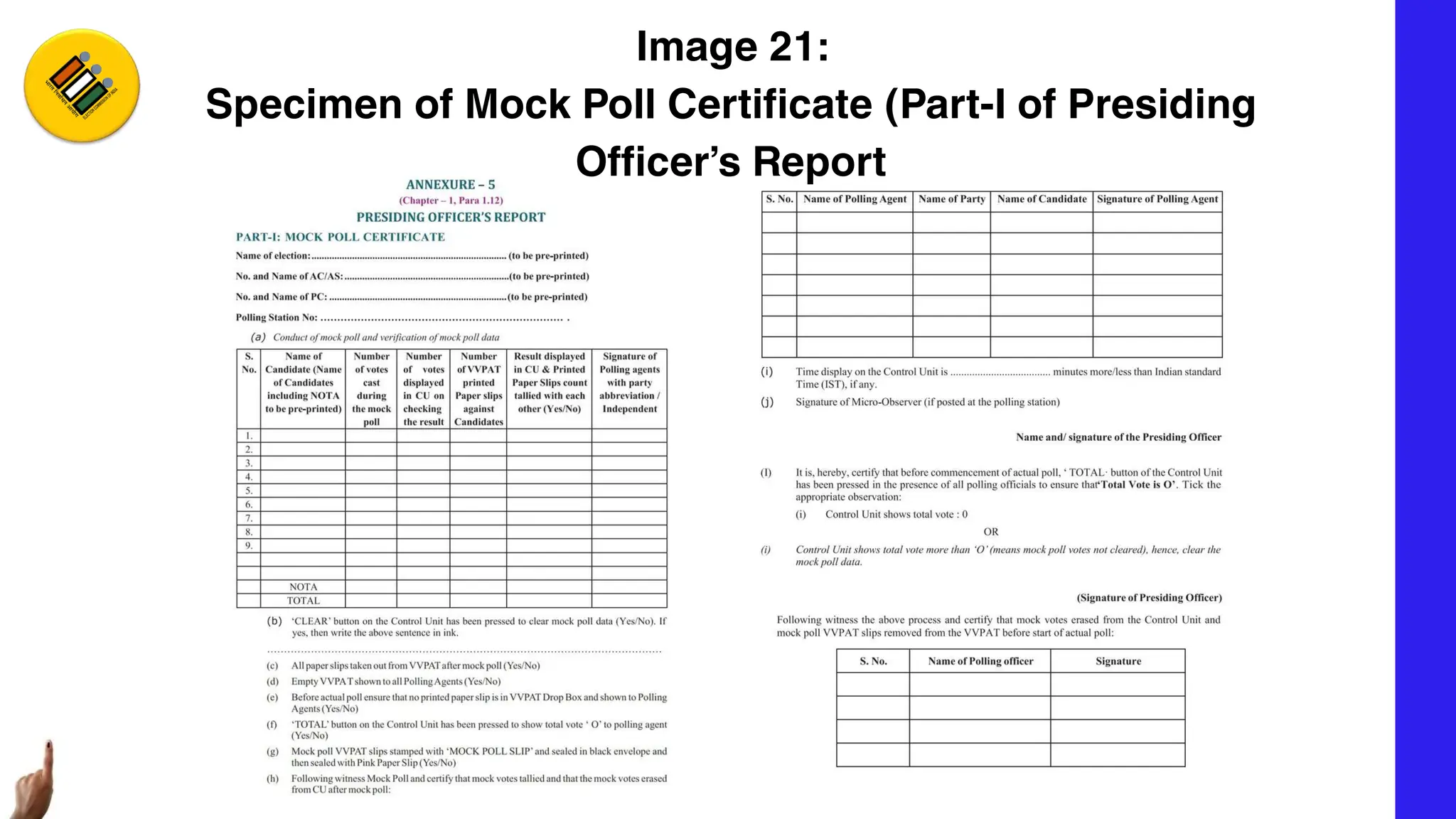 Presiding Officer Training module 2024 lok sabha elections | PPTX