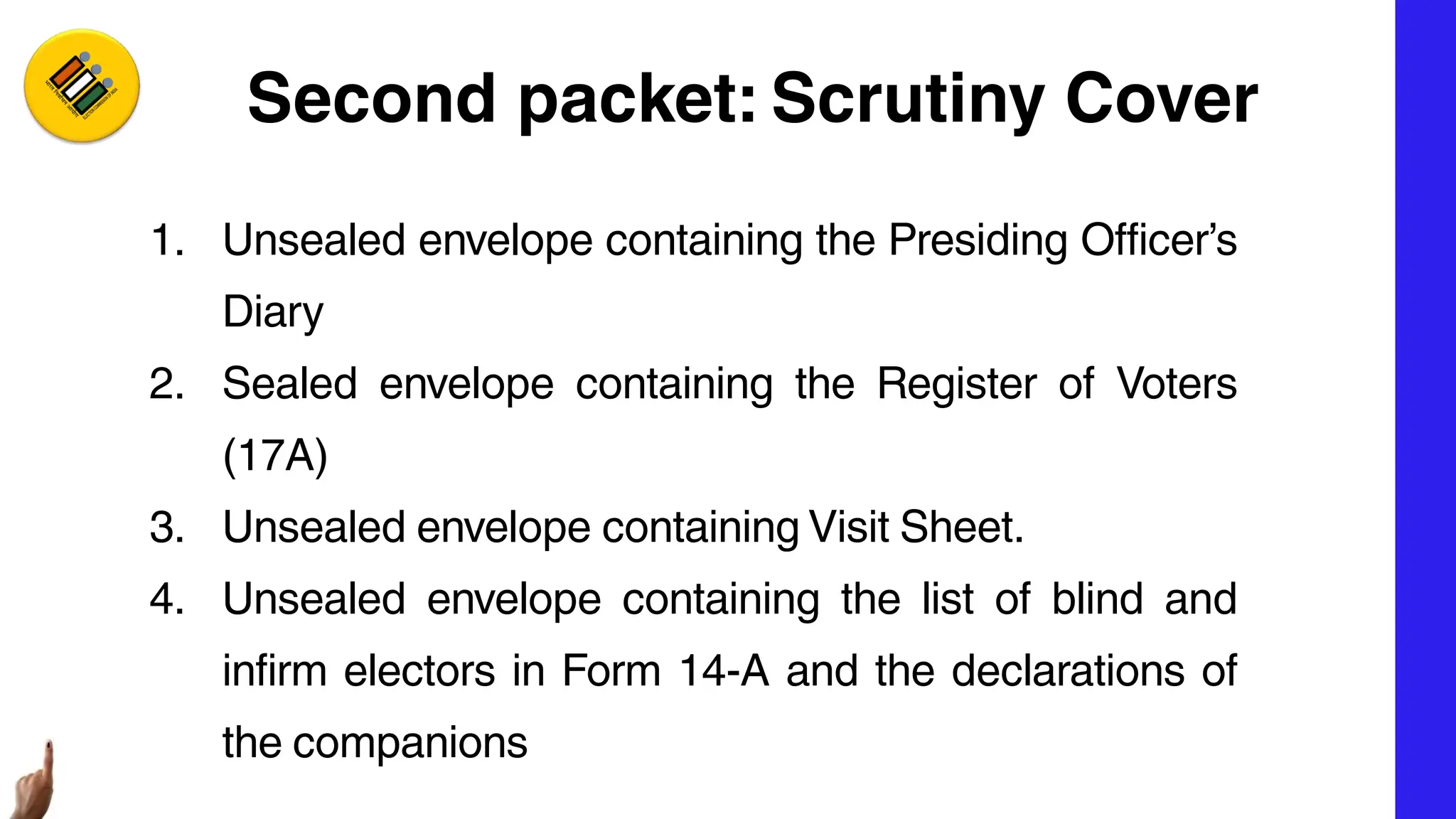 Presiding Officer Training module 2024 lok sabha elections | PPTX