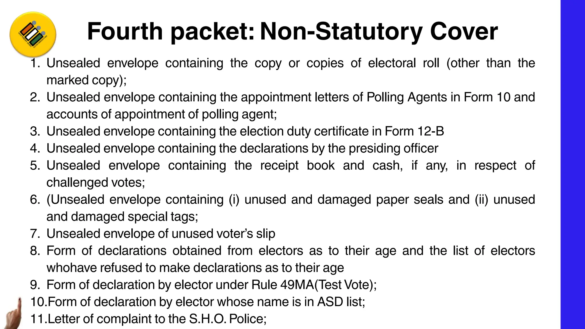Presiding Officer Training module 2024 lok sabha elections | PPTX