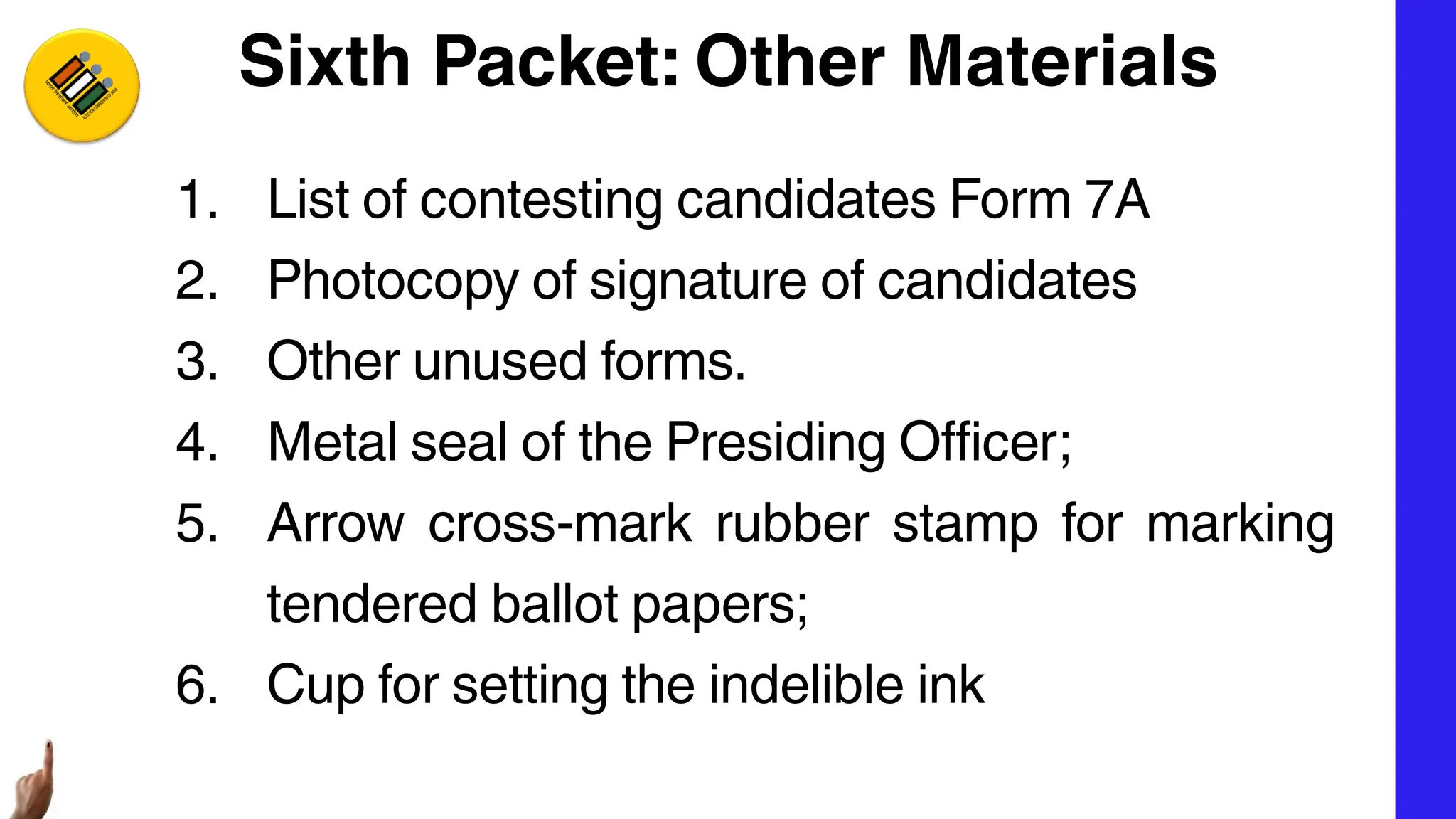 Presiding Officer Training module 2024 lok sabha elections | PPTX
