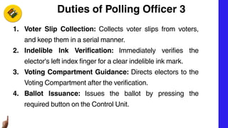 Presiding Officer Training module 2024 lok sabha elections | PPTX