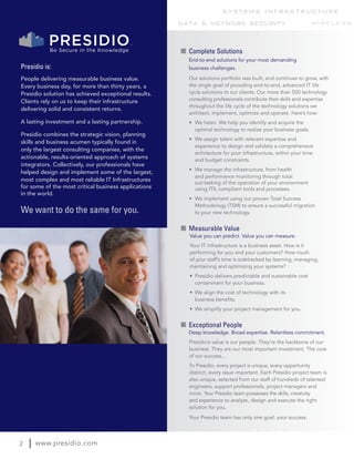 Presidio Networked Solutions Overview | PDF