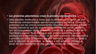 Presión oncótica | PPTX