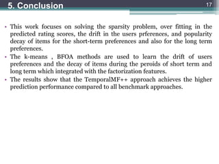 Temporal based Recommendation System | PPTX