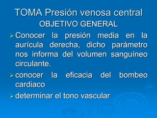 PRESIÓN VENOSA CENTRAL.ppt