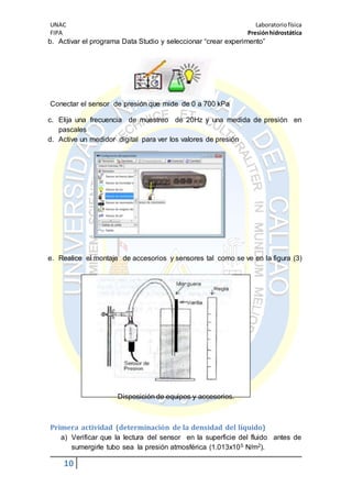 Presion hidrostatica | DOCX