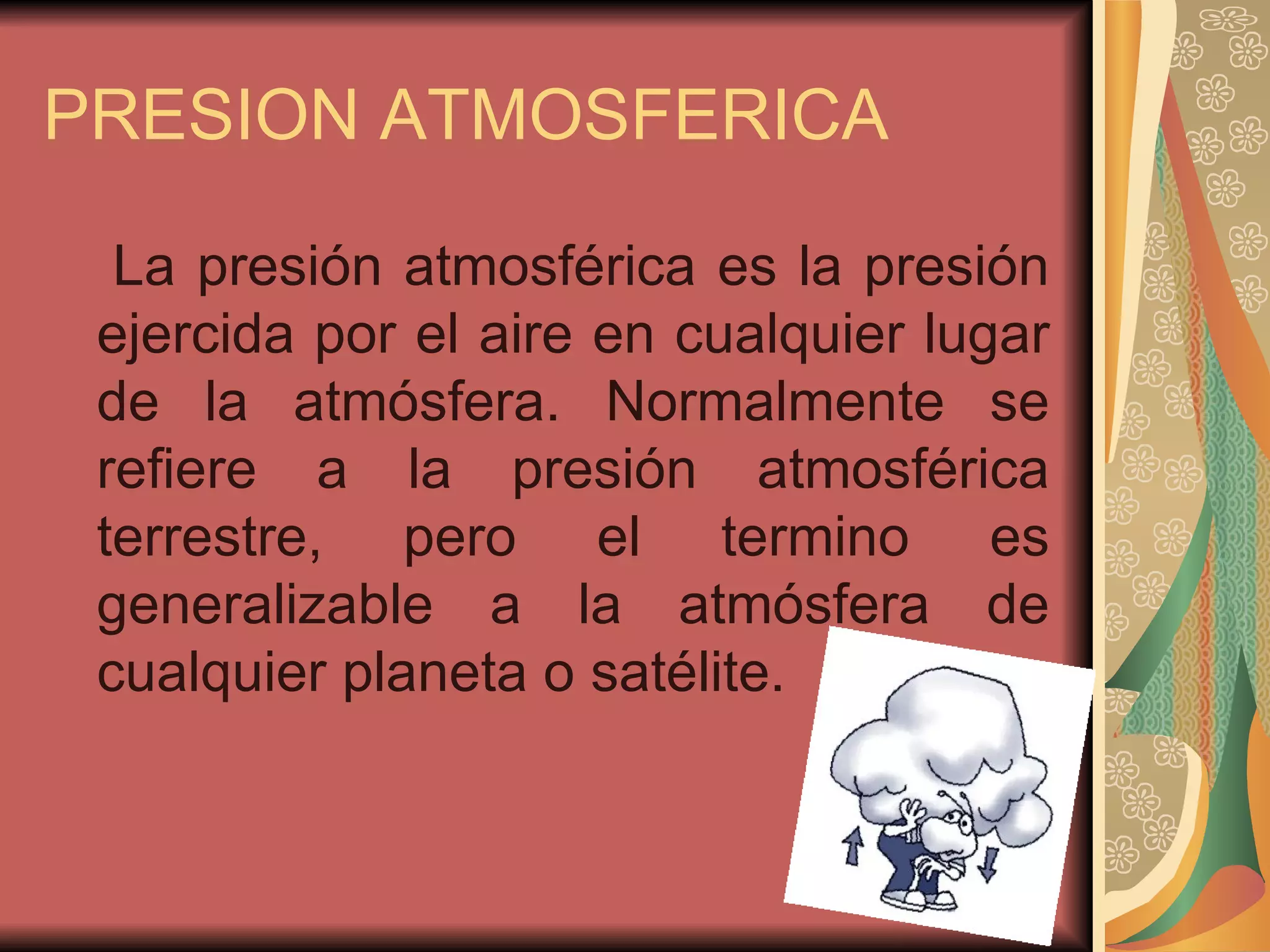 Presion atmosferica | PPT | Chemistry | Science