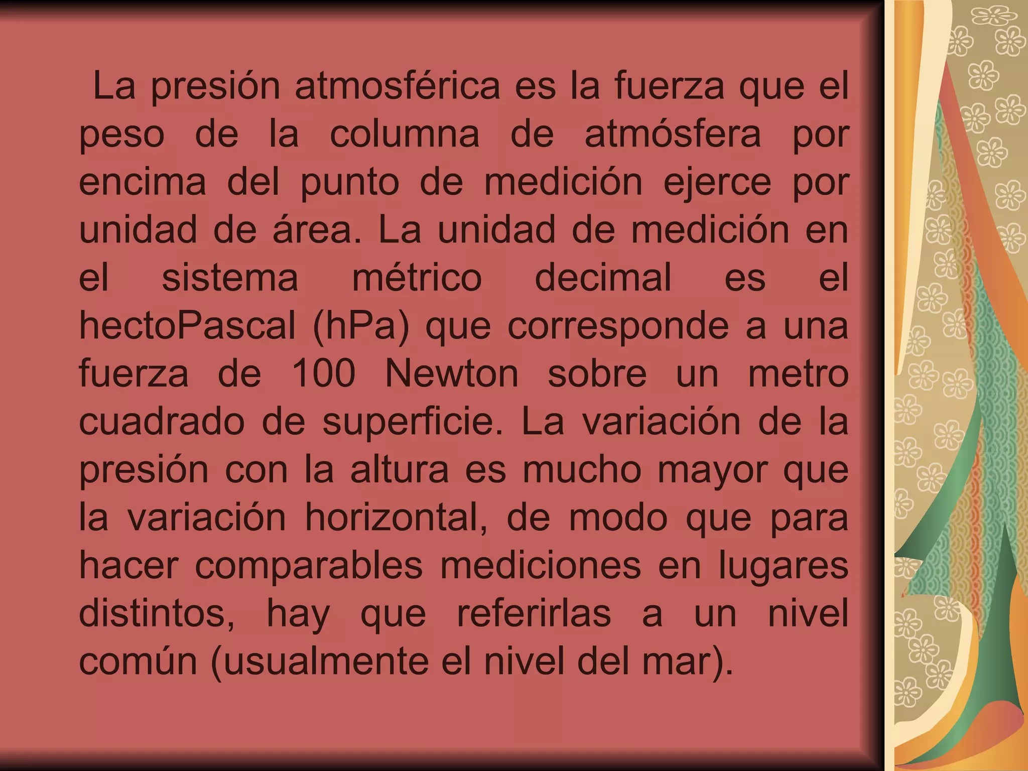 Presion atmosferica | PPT