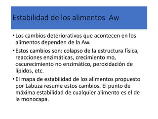 Aw en alimentos | PPT