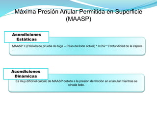 Relación de Presiones en la Perforación de Pozos Petroleros | PPTX