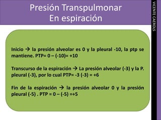Presiones pulomnares. Fisioterapeuta Vicente Caerols | PPTX