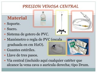 Presion venosa central | PPTX