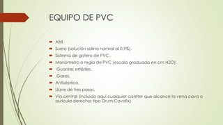 Presion venosa central | PPTX