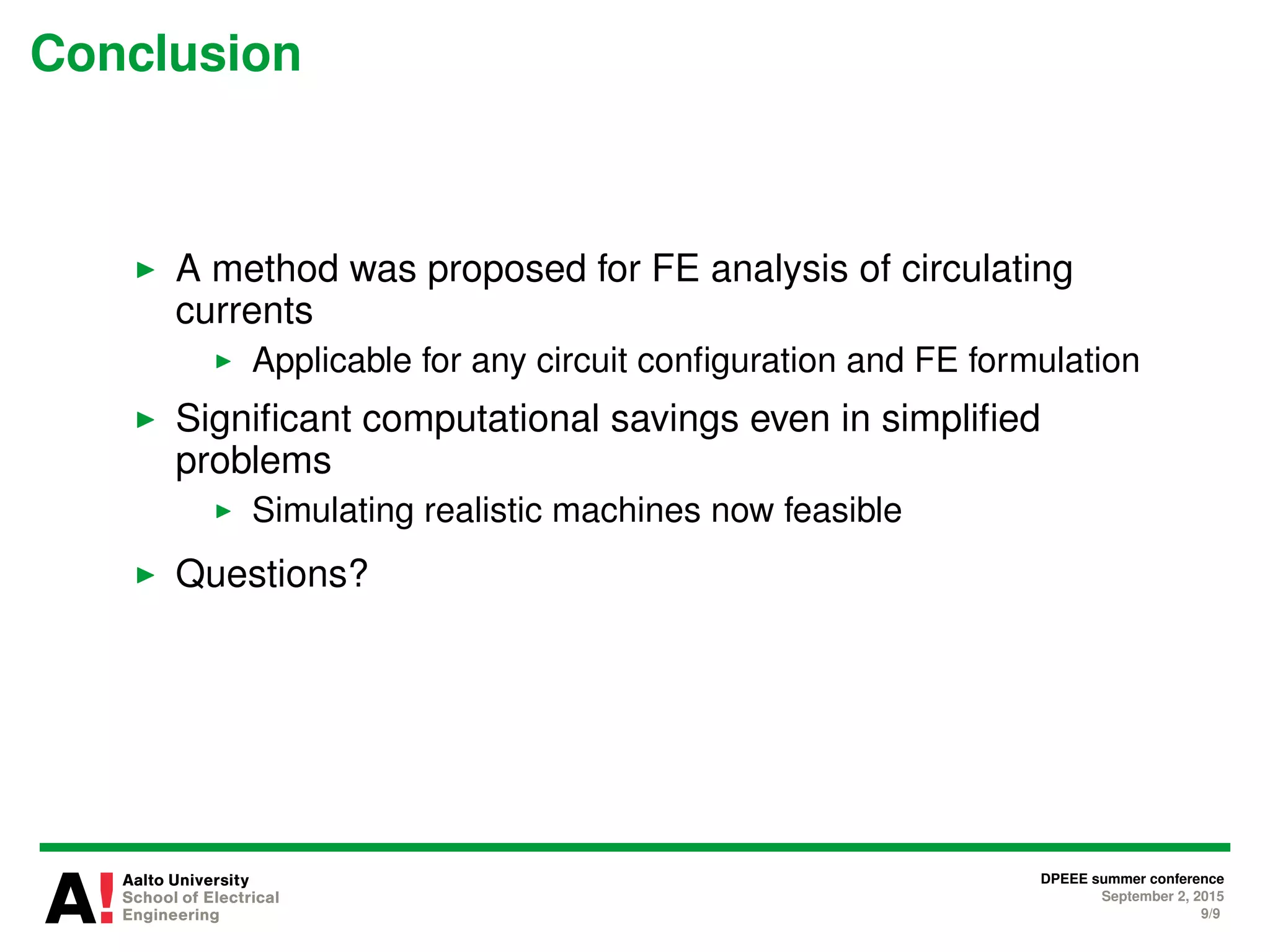 Efficient FE Modelling of Circulating Currents in Stranded Windings | PDF