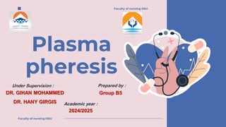 Plasma pheresis procedure presentation ppt | PDF