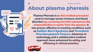 Plasma pheresis procedure presentation ppt | PDF