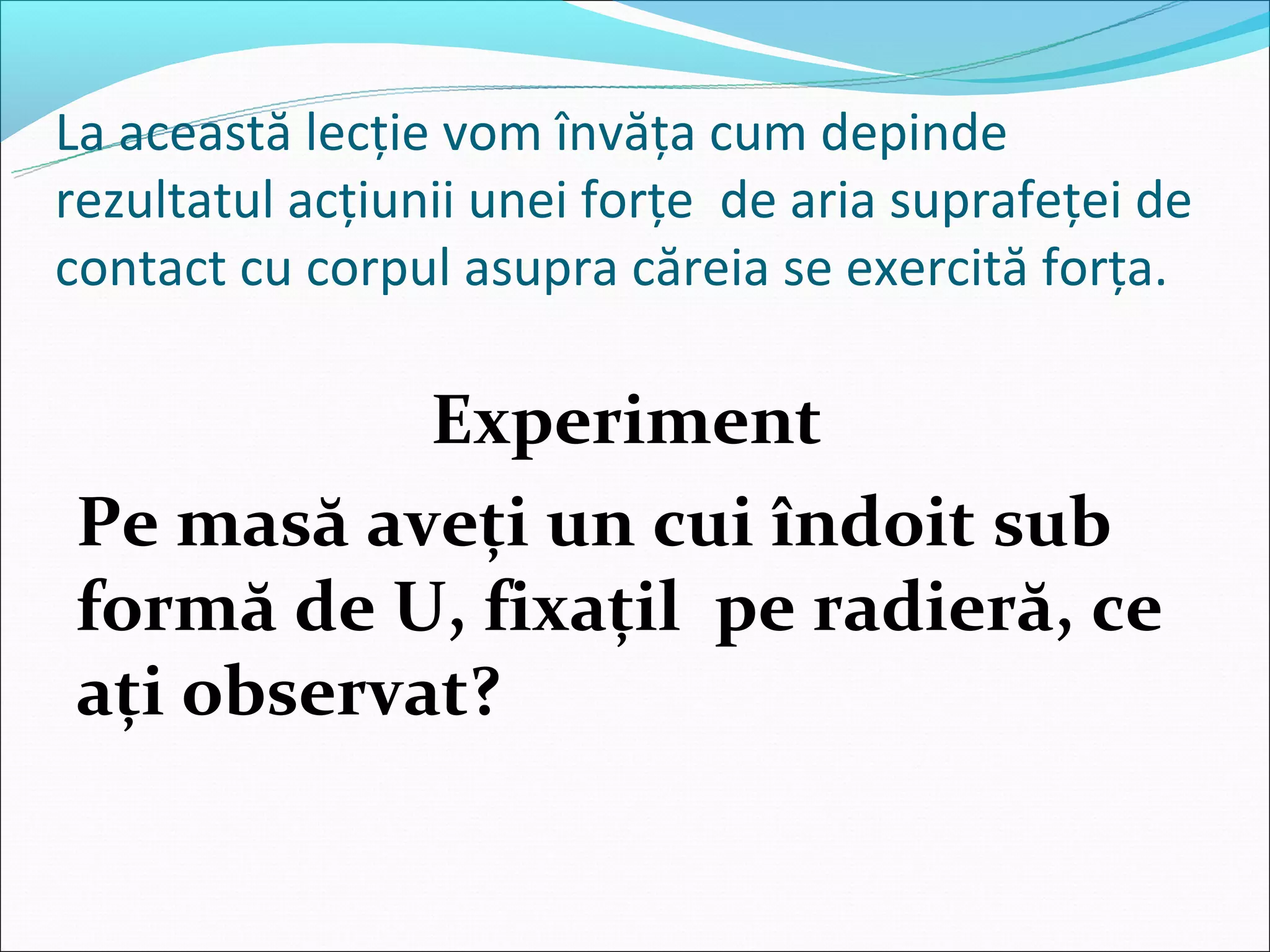 Presiunea solidelor | PPT