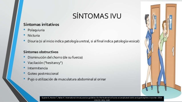 IVU complicada y no complicada