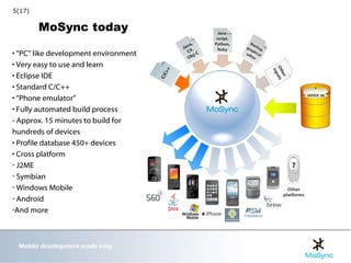 MoSync company presentation (former Mobile Sorcery) | PPT