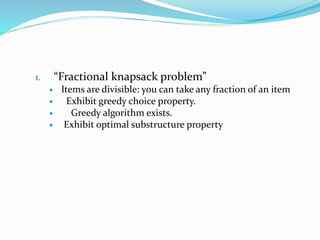 knapsack problem | PPTX