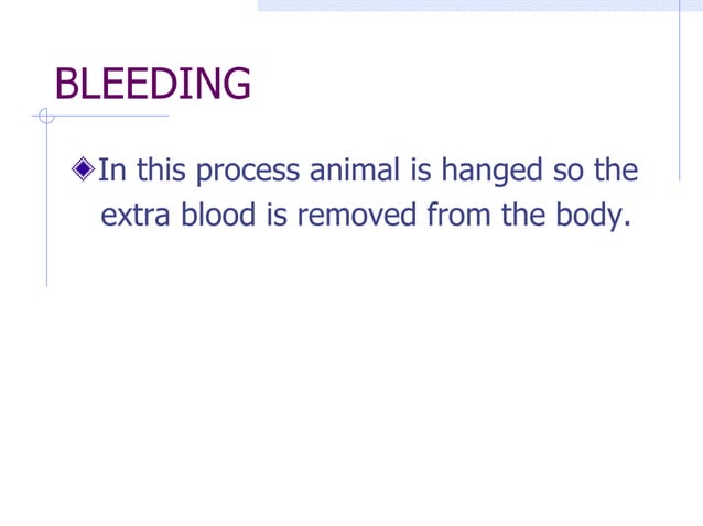 Pre slaughter steps | PPTX | First Aid | Injuries