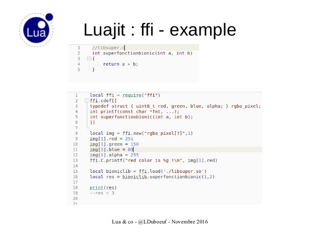Introduction to Lua Luajit Openresty Luvit