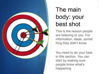 Presentations: the body | PPTX