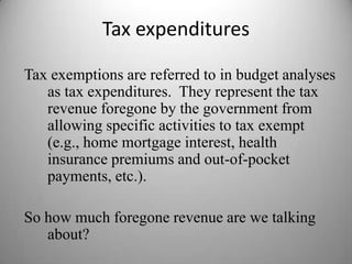 1. Tax treatment of health insurance premiums; 2. Pooling and a "public ...