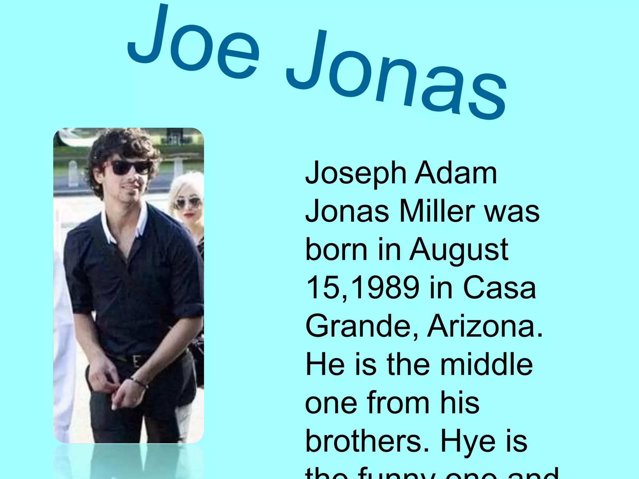 PRESENTATION JONAS BROTHERS | PPTX